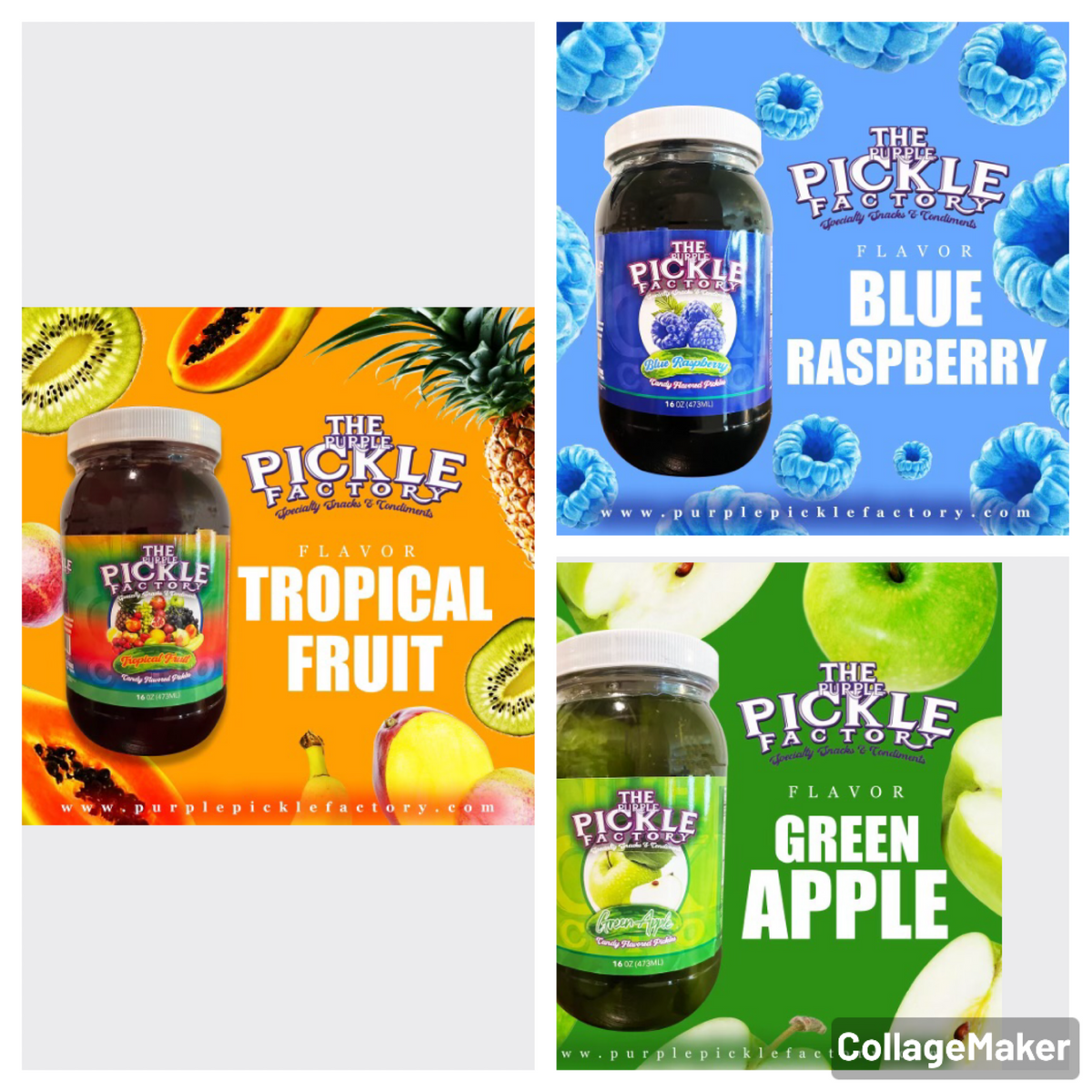 3 Pack Tropickle Fruit Combo Pack (includes Blue Raspberry and Green A ...