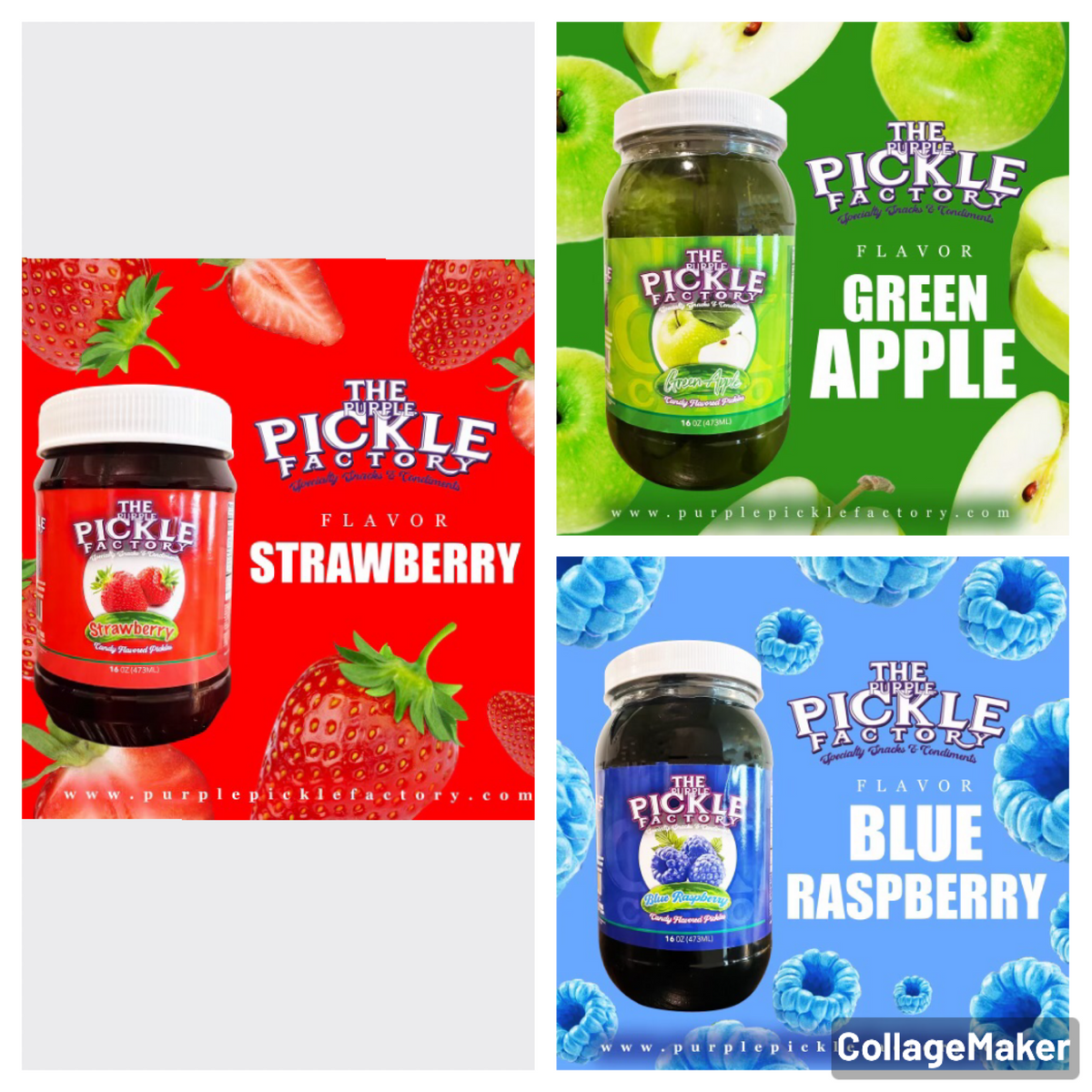 3 Pack Strawberry Combo Pack (includes Blue Raspberry & Green Apple ...